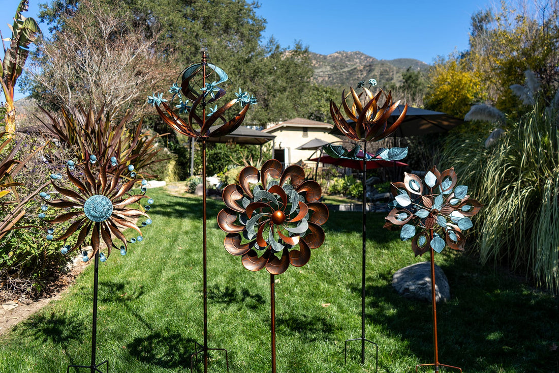 Cyan Oasis | Wind Spinners - Garden Decor