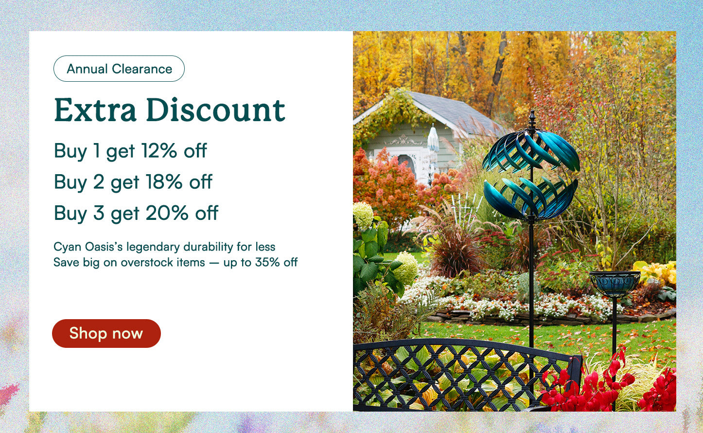 Shop Deals For Metal Garden Wind Spinner | Cyan Oasis