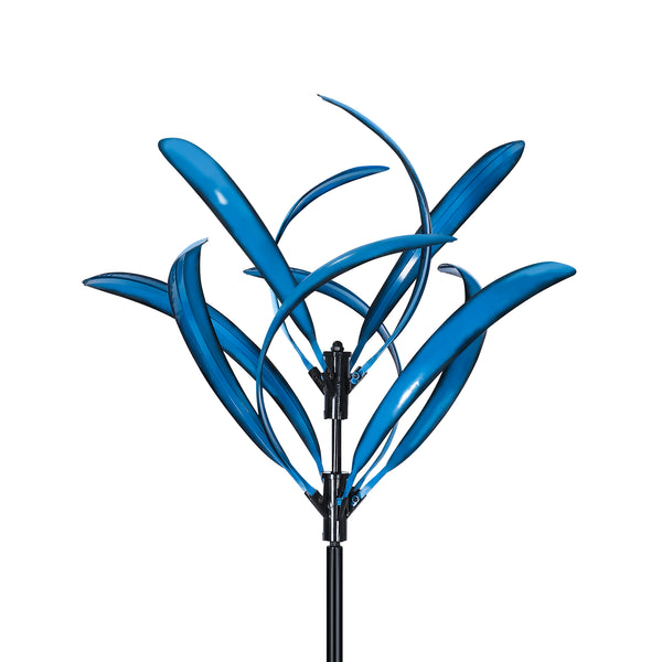 Blue Magnolia Wind Spinner – Cyan Oasis