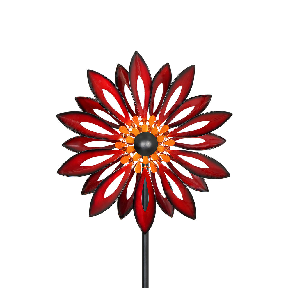 Northern Cardinal Wind Spinner – Cyan Oasis