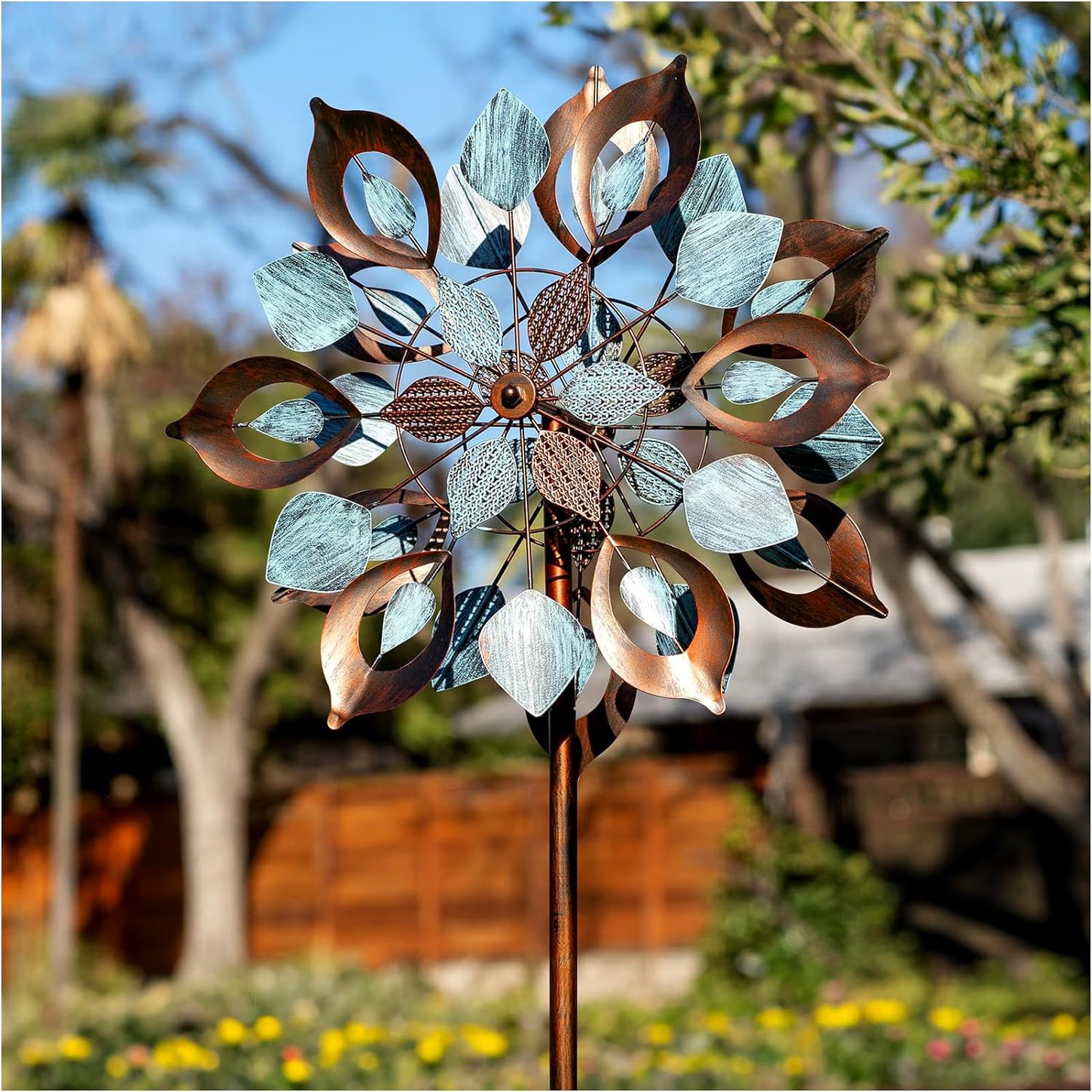 Shop Deals For Metal Garden Wind Spinner | Cyan Oasis