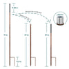 Garden Wind Spinner Replacement Poles 71 in., with 3 adjustable Rods ...