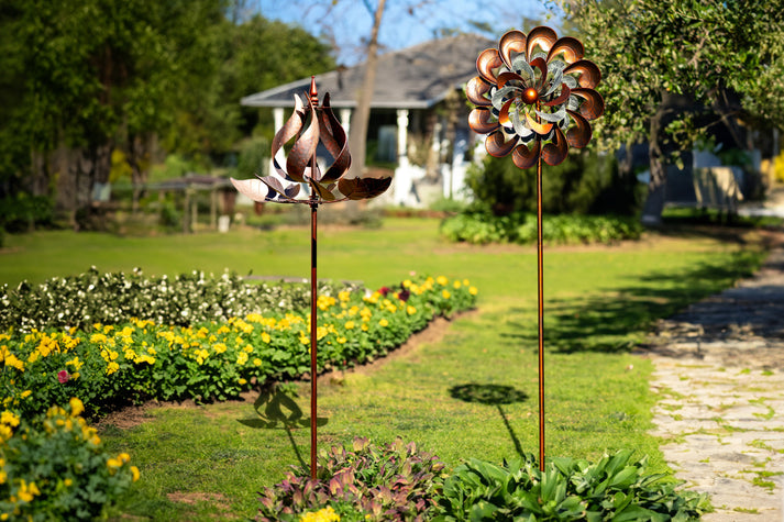 Bronzed Tulip Twirl – Cyan Oasis